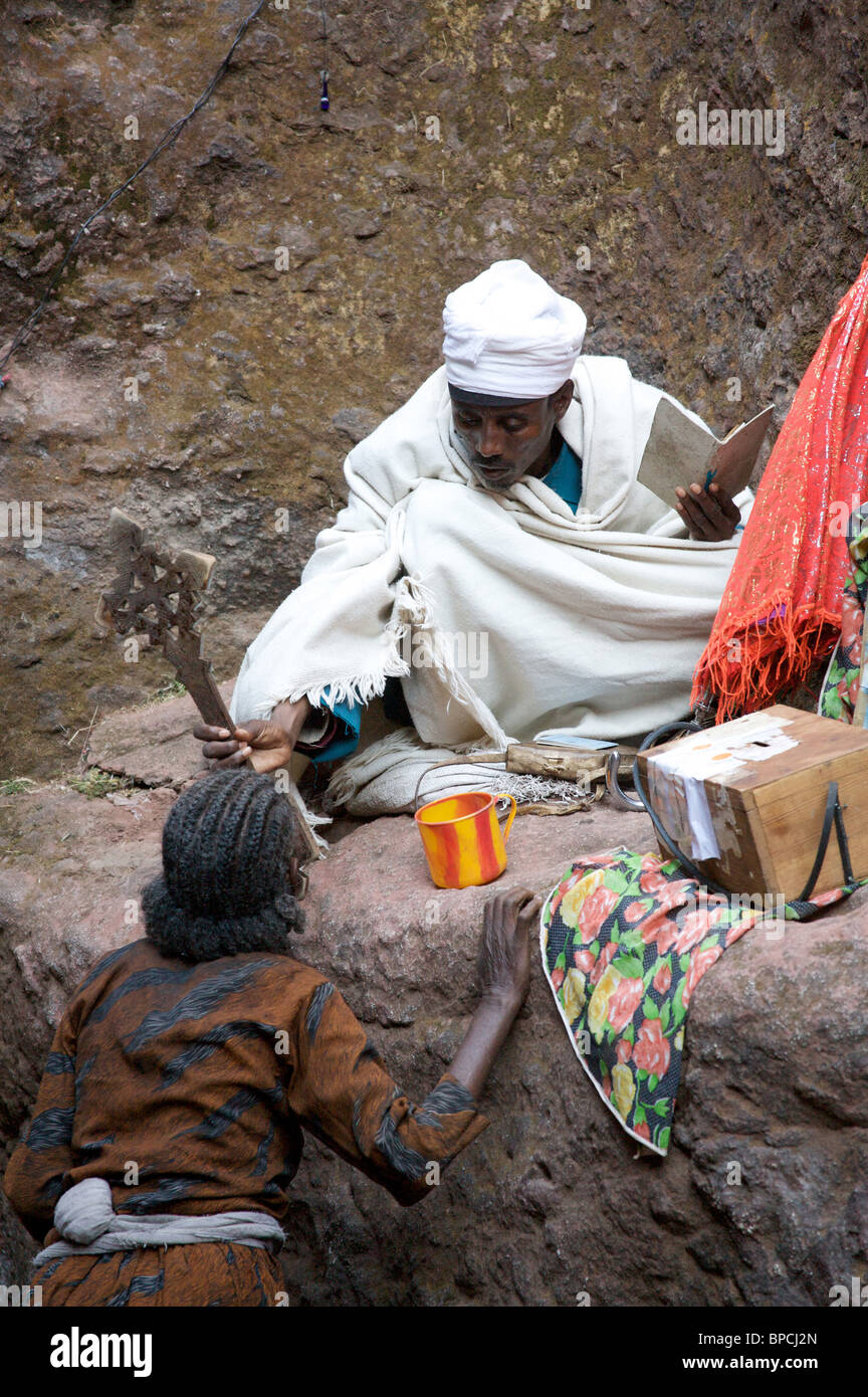 Ethiopian priest rock cut church hi-res stock photography and images ...