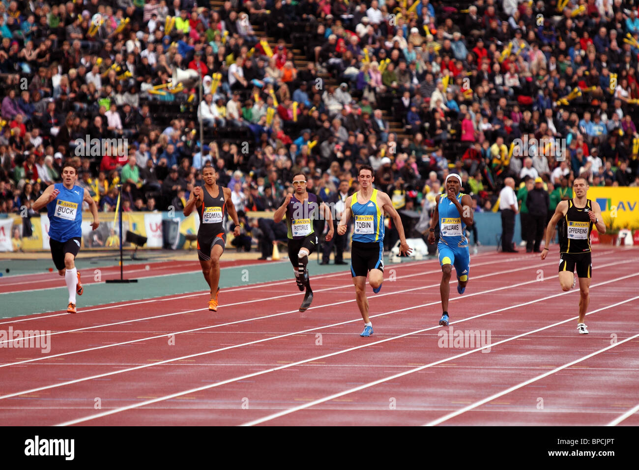 Robert TOBIN, 400m Heat B at Aviva London Grand Prix, Crystal Palace ...