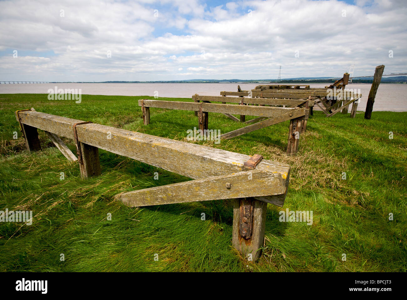 Old Passage Aust South Gloucestershire UK River Severn Estuary Ferry ...