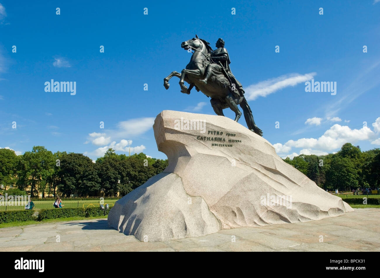 The bronze horseman statue hi-res stock photography and images - Alamy