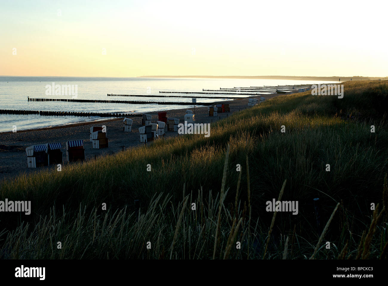 The sea coast in the morning, Ahrenshoop, Germany Stock Photo - Alamy