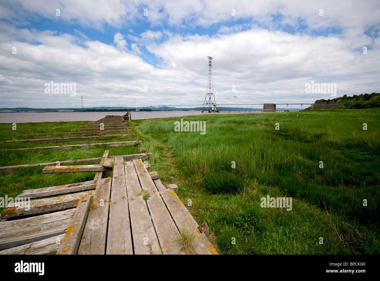 Old Passage Aust South Gloucestershire UK River Severn Estuary Ferry ...