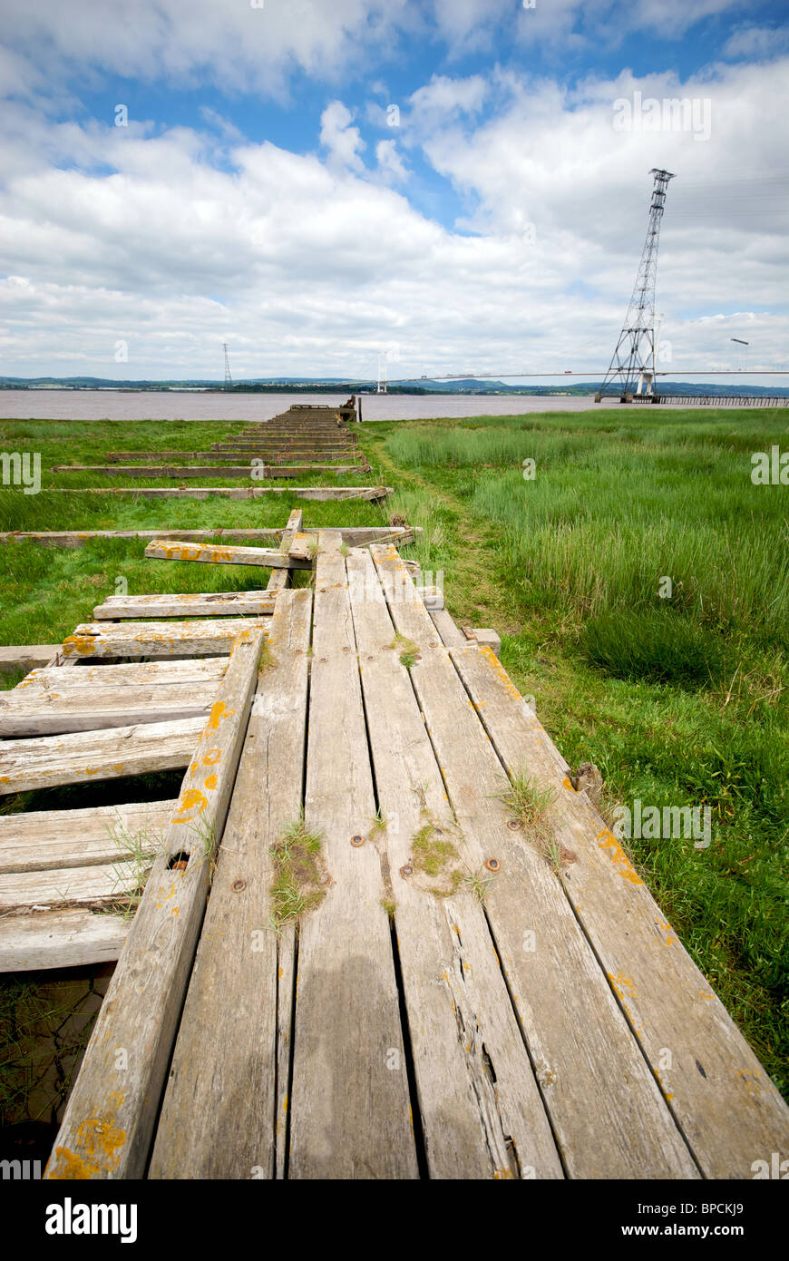 Old Passage Aust South Gloucestershire UK River Severn Estuary Ferry ...