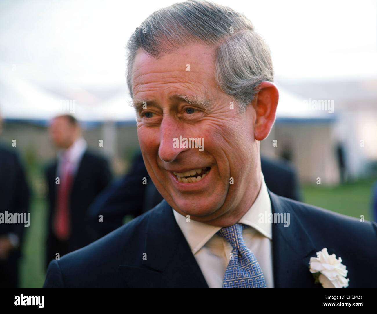 Smiling portrait of HRH Prince Charles, Prince of Wales Stock Photo - Alamy