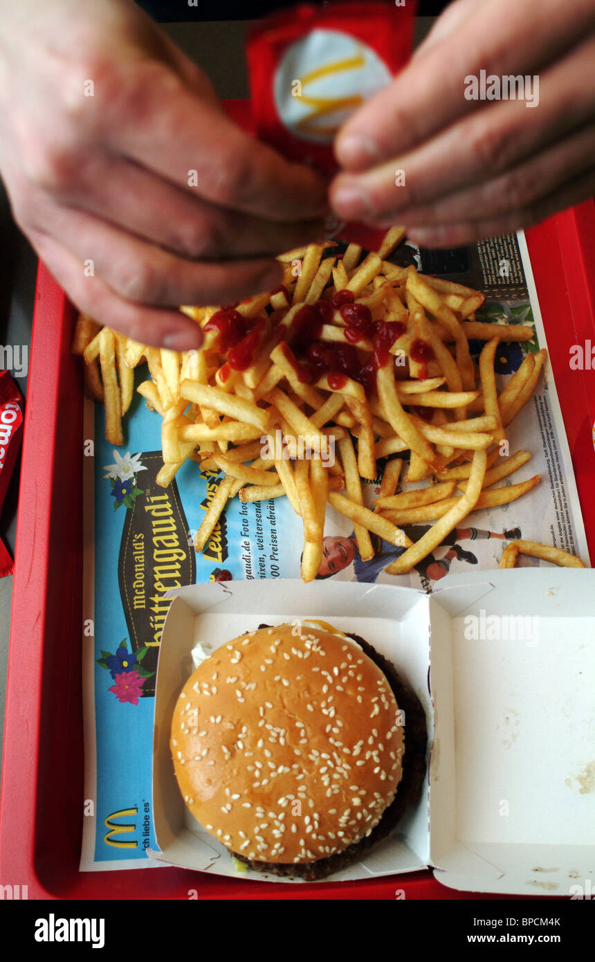 A meal at McDonald's Stock Photo - Alamy