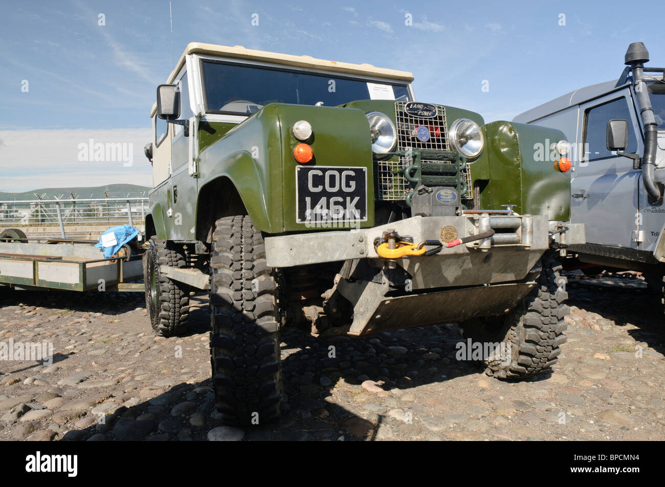 Series 1 Landrover at a classic car rally Stock Photo - Alamy