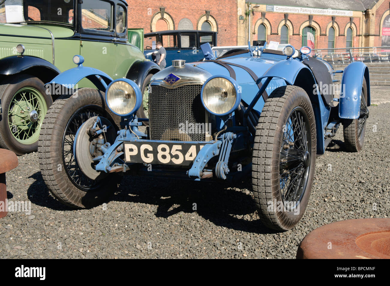Riley Brooklands sports car at a classic car rally Stock Photo - Alamy