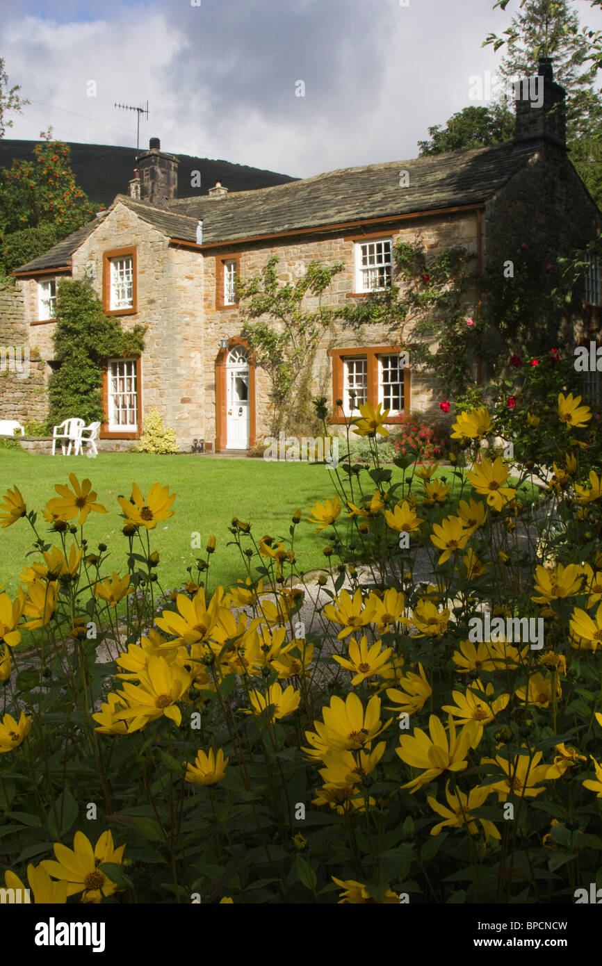 the old parsonage autumn edale high peak derbyshire england uk gb Stock ...