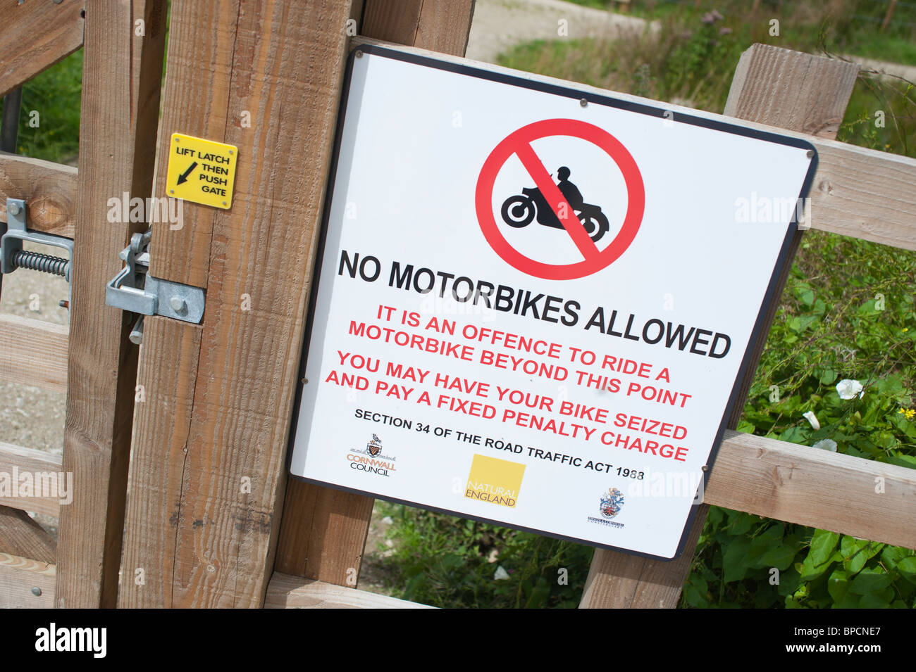 No motorbikes allowed hi-res stock photography and images - Alamy