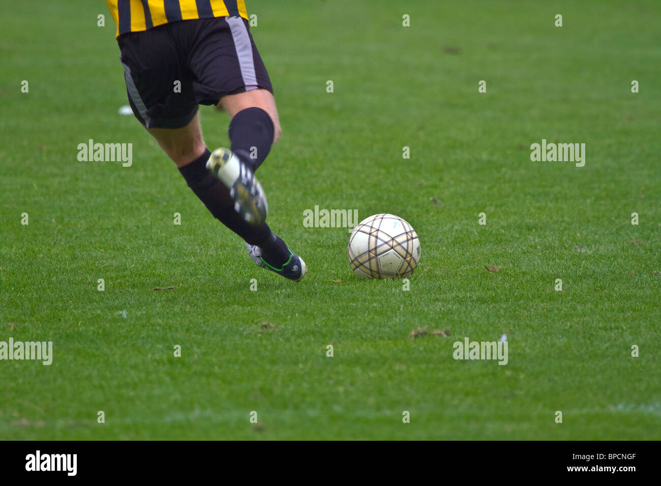Close up boys feet kicking hi-res stock photography and images - Alamy