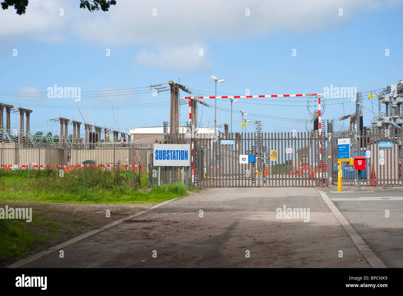 Indian Queens Electricity Substation on the Goss Moor, cornwall Stock ...