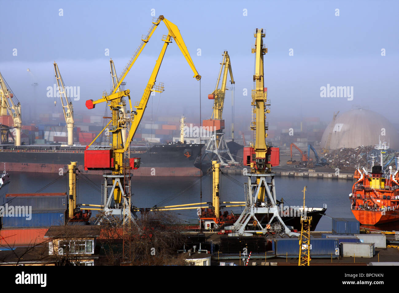 Black sea ship port in Odessa, Ukraine Stock Photo - Alamy