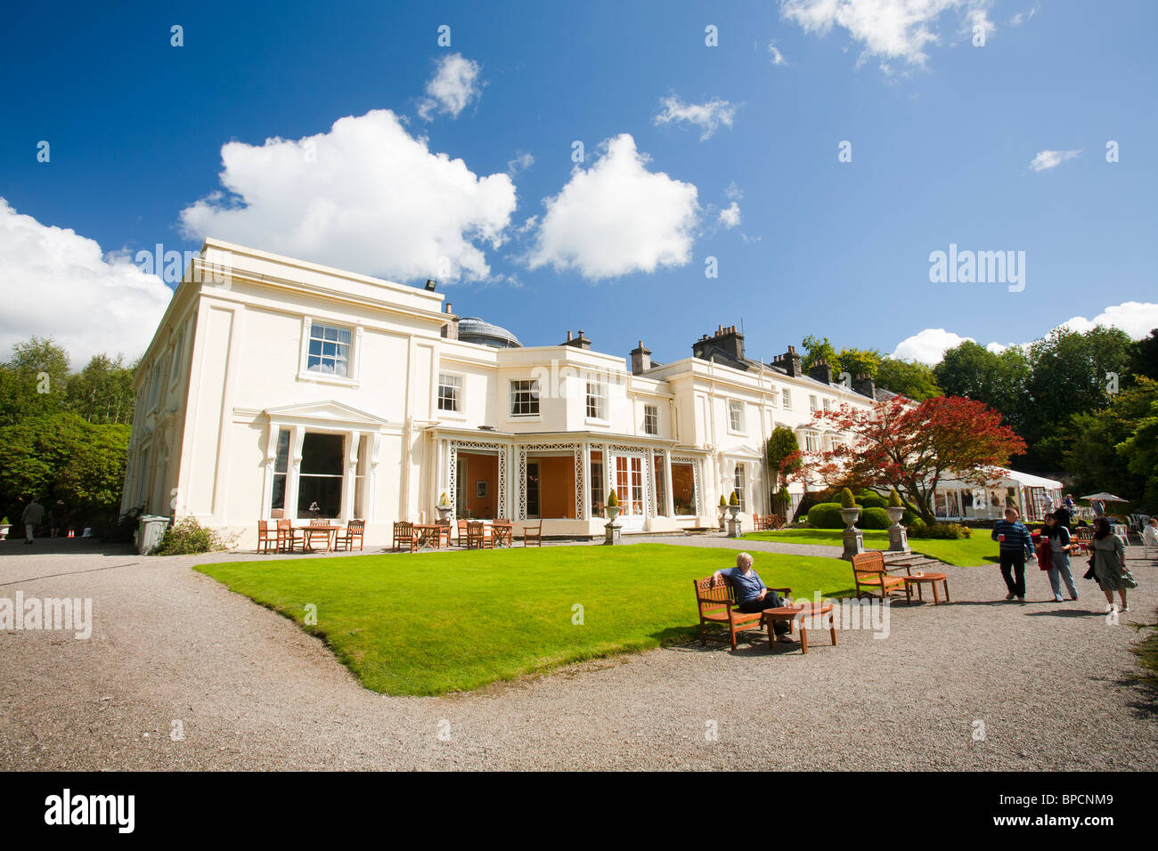 The Storrs Hall Hotel on the shores of Lake Windermere in the Lake ...