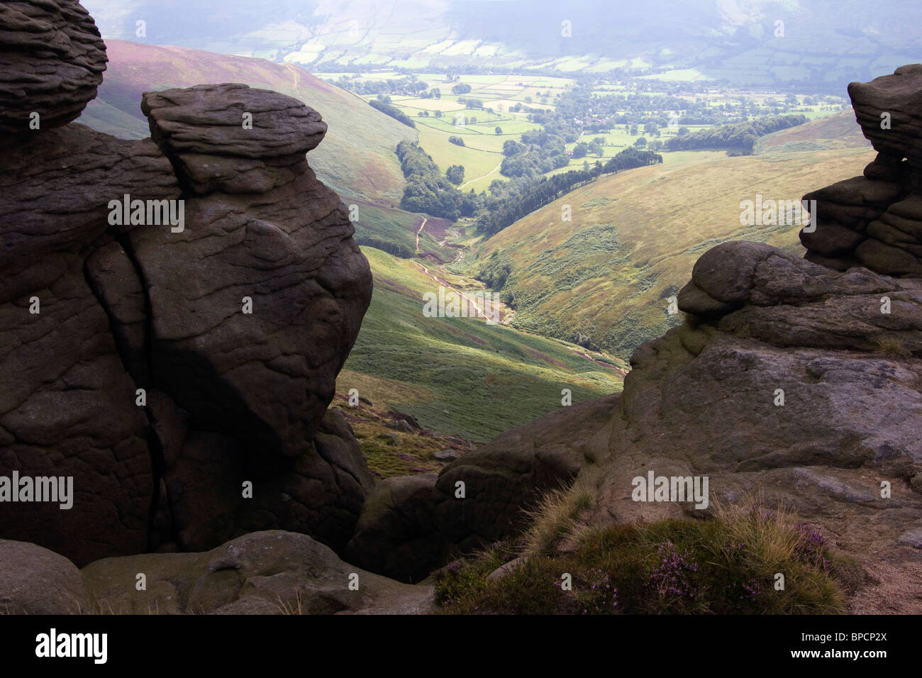 grindsbrook downfall vale of edale derbyshire peak district national ...