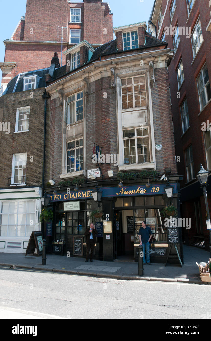 The Two Chairmen pub in Dartmouth Street, London Stock Photo - Alamy
