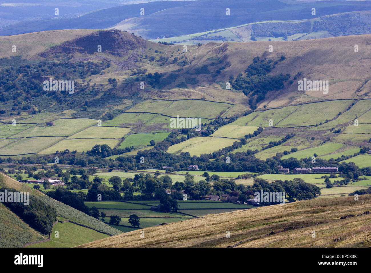vale of edale derbyshire peak district national park england uk gb ...