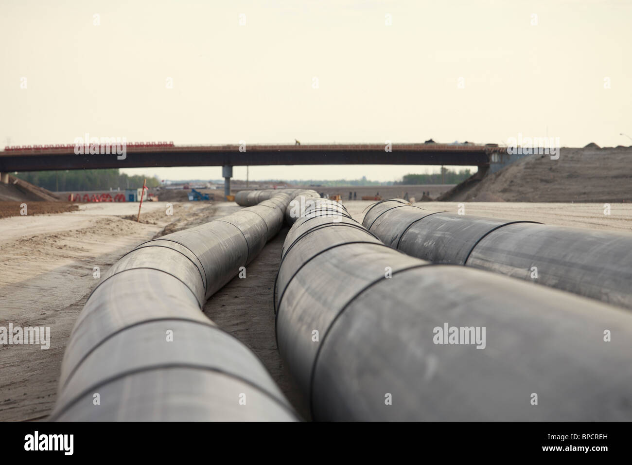 edmonton, alberta, canada; infrastructure and road construction Stock ...