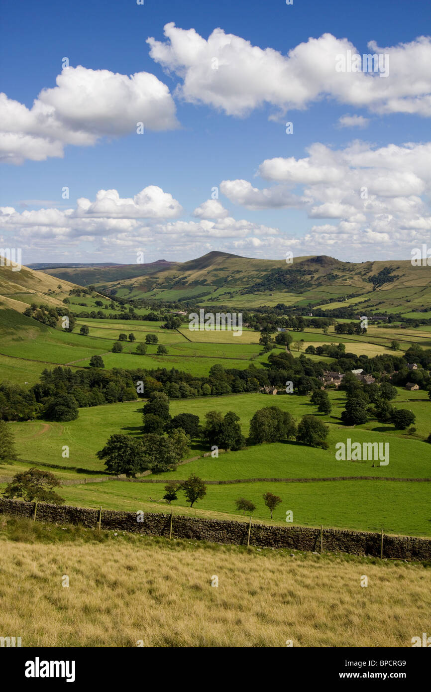 vale of edale derbyshire peak district national park england uk gb ...