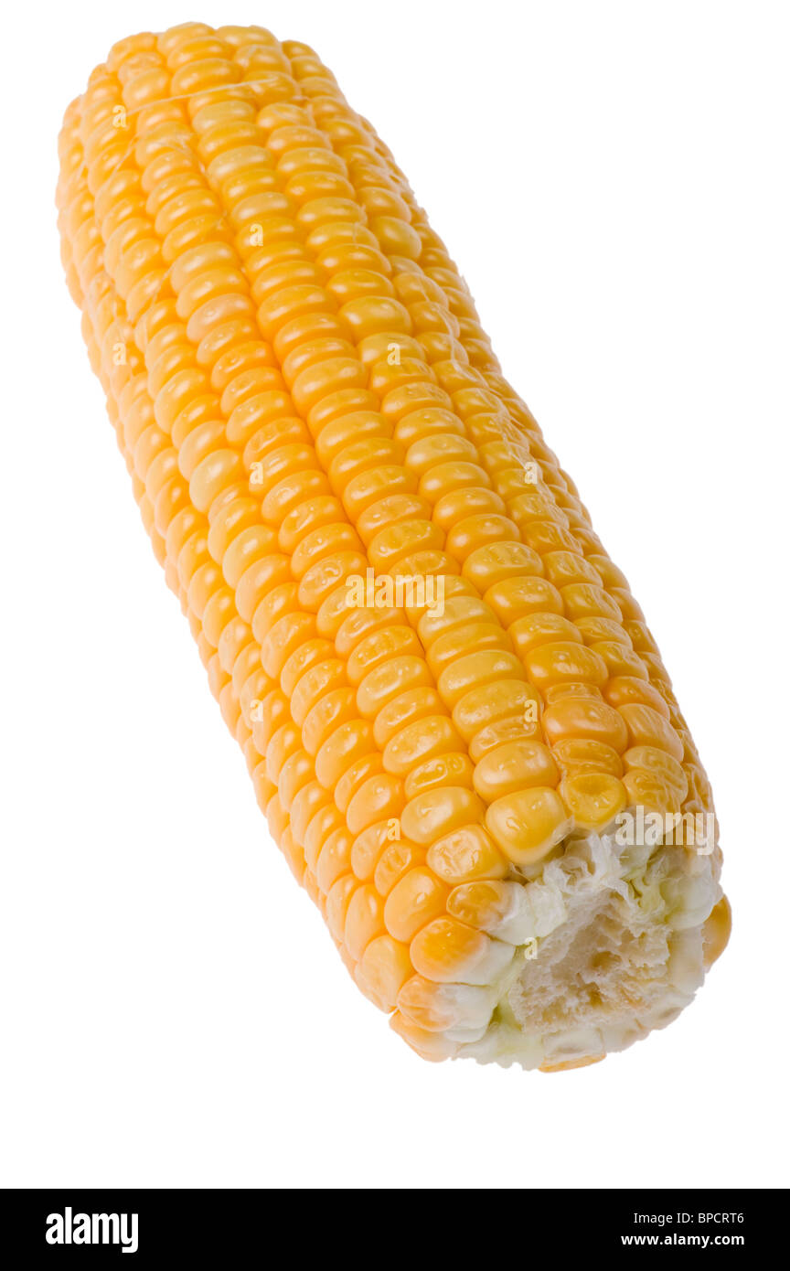 object on white - food corn close up Stock Photo - Alamy