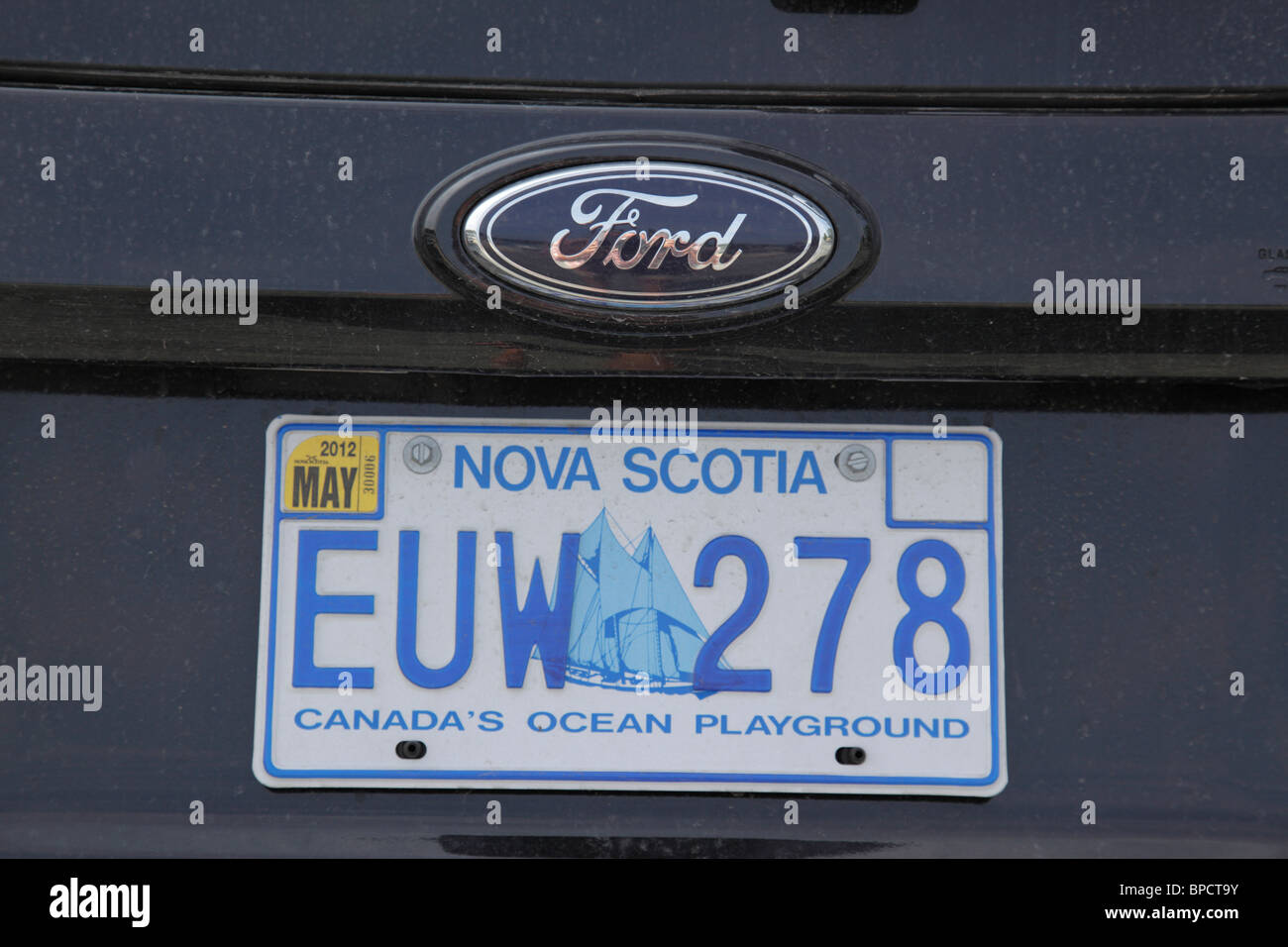 car license plate of Nova Scotia on a Ford, Canada, North America ...