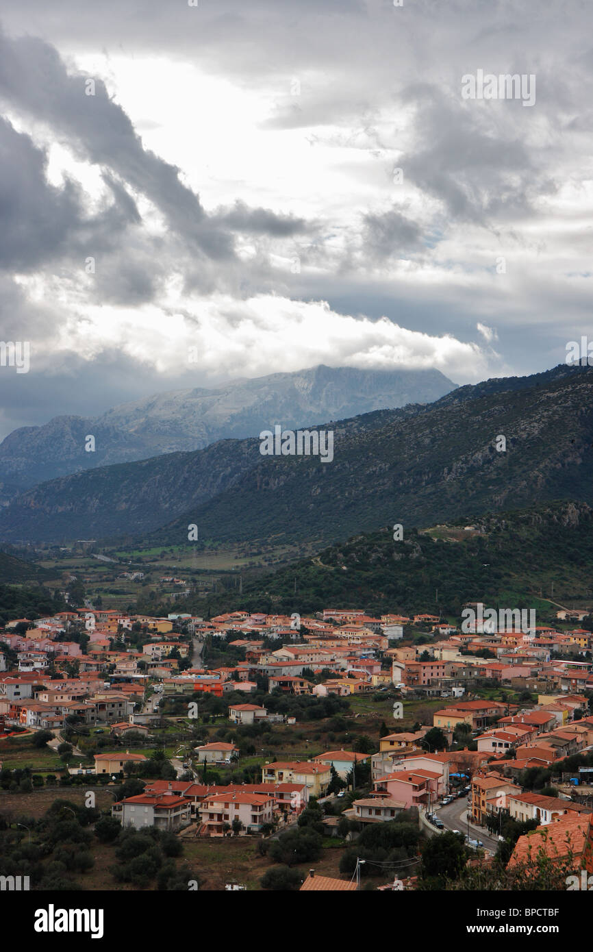 A view of the village of Posada, Italy Stock Photo - Alamy