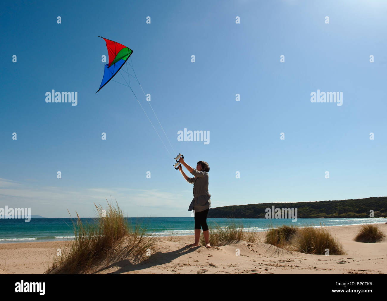 Children flying kites spain hi-res stock photography and images - Alamy