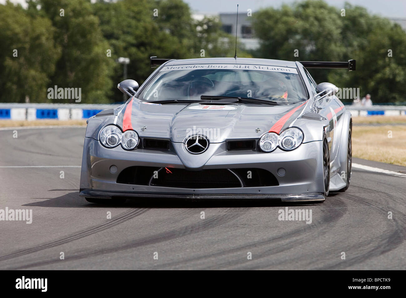 Lewis hamilton driving mclaren slr hi-res stock photography and images ...