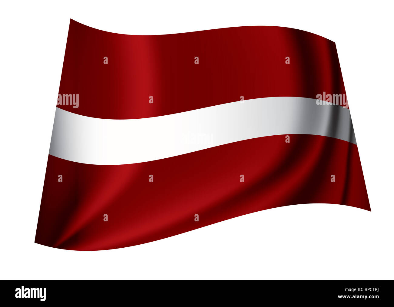 Flag of the latvian nation ideal symbol or icon in red and white Stock ...