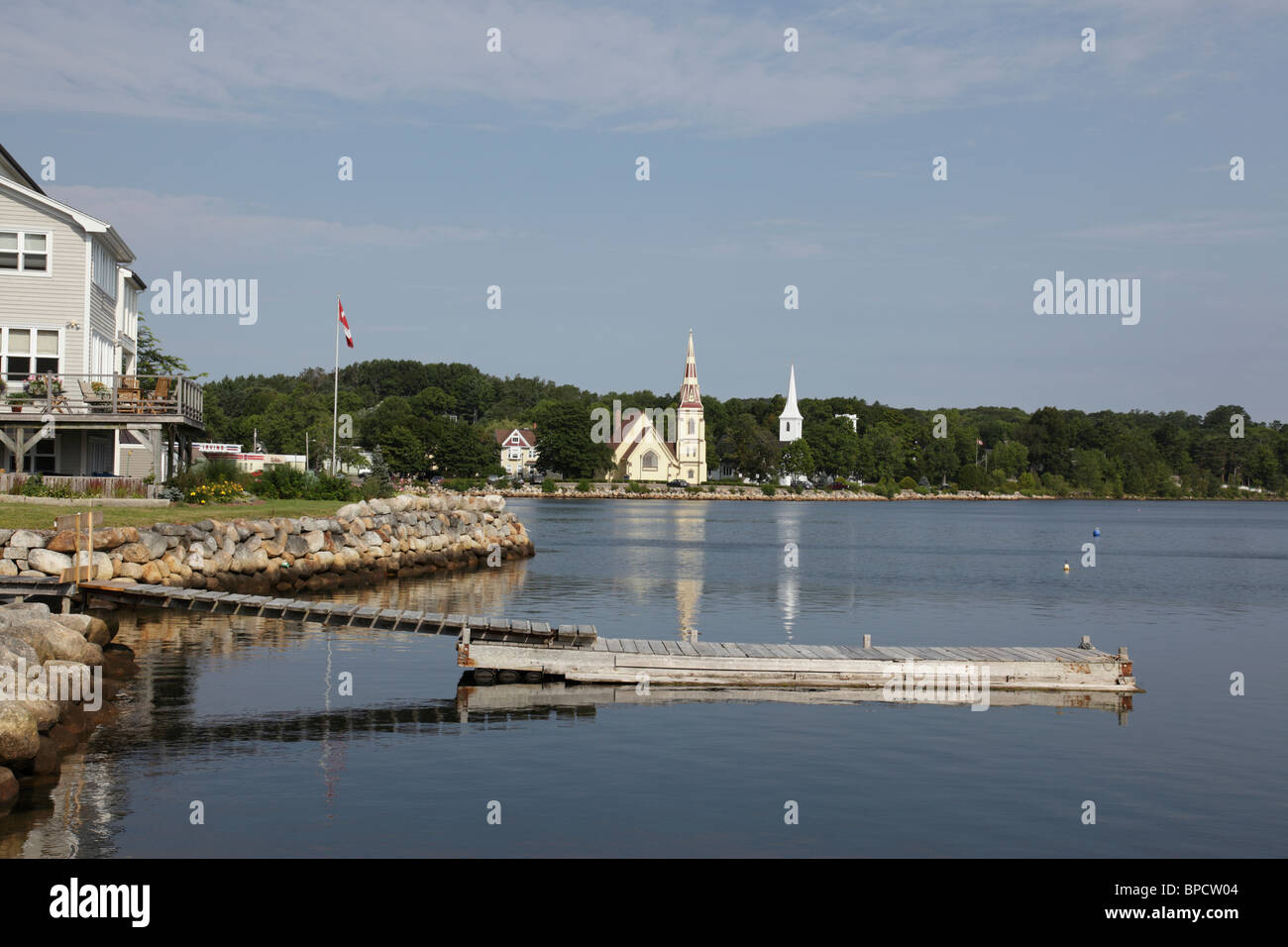 waterfront at Mahone Bay, Nova Scotia, Canada. Photo by Willy Matheisl ...