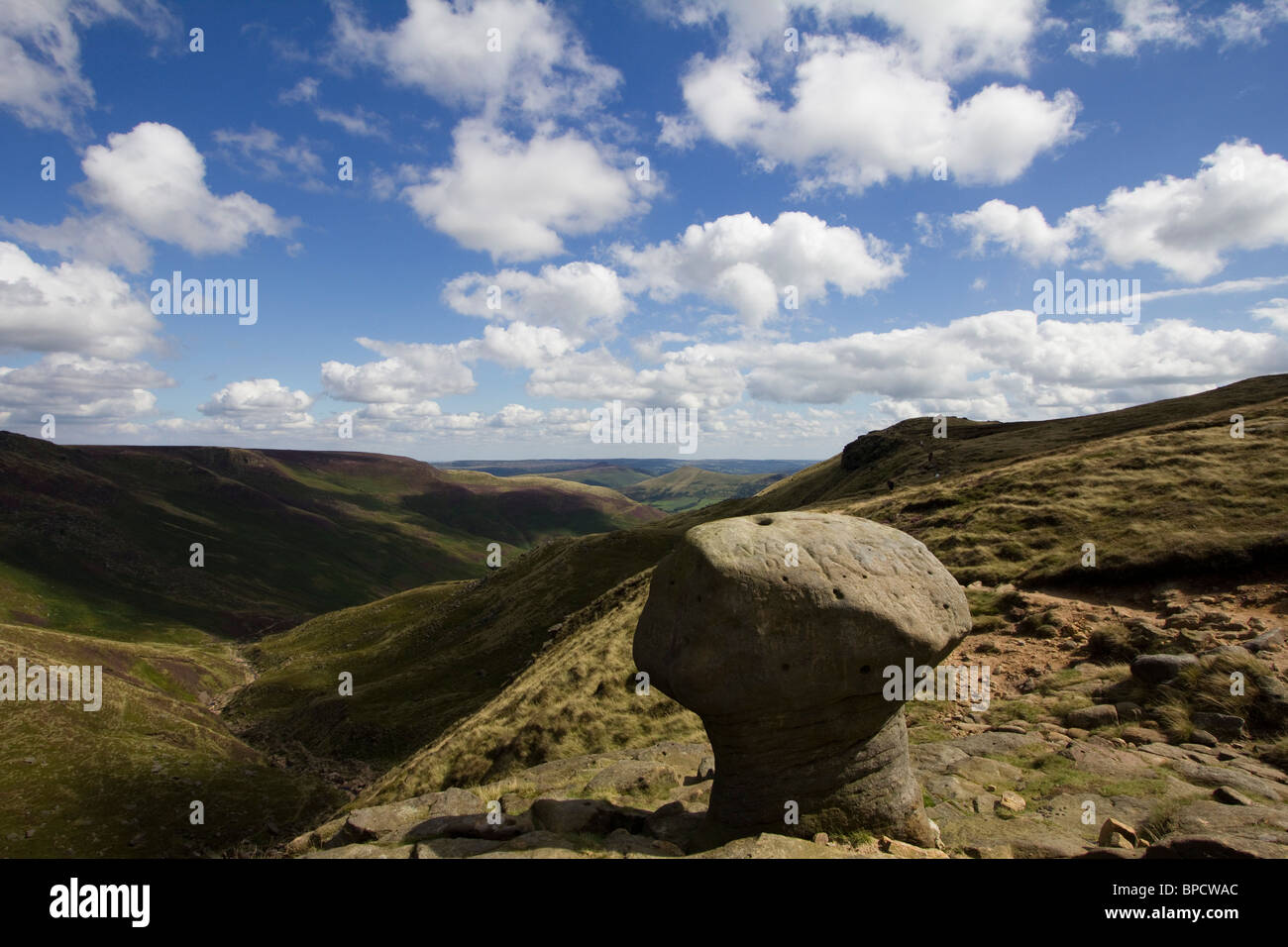 grindsbrook downfall vale of edale derbyshire peak district national ...