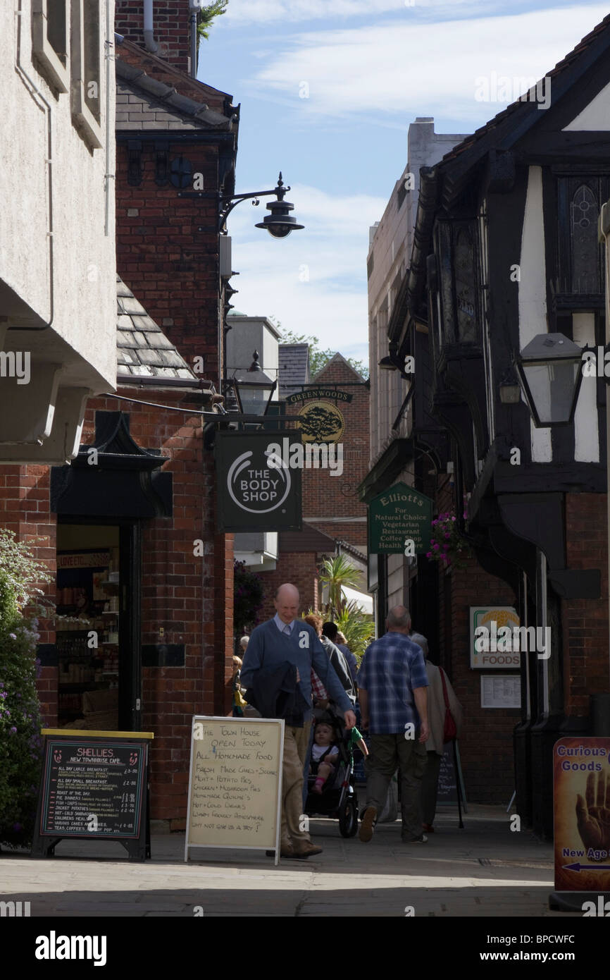 chesterfield town centre derbyshire england uk gb Stock Photo - Alamy