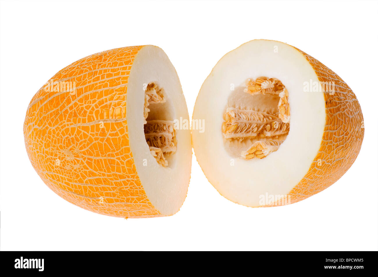object on white - food melon close up Stock Photo - Alamy