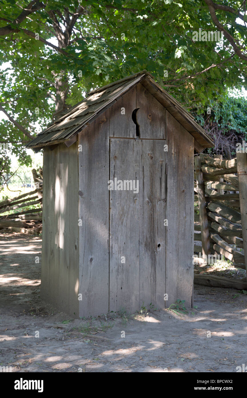 Old wooden outhouse Stock Photo - Alamy
