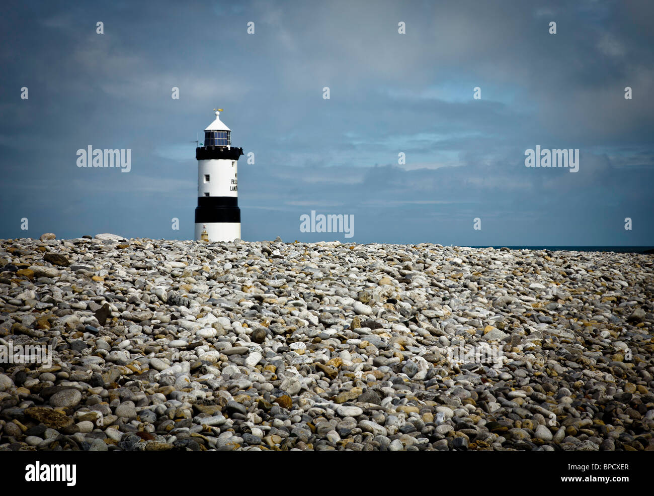 The lighthouse at Penmon Point Stock Photo - Alamy