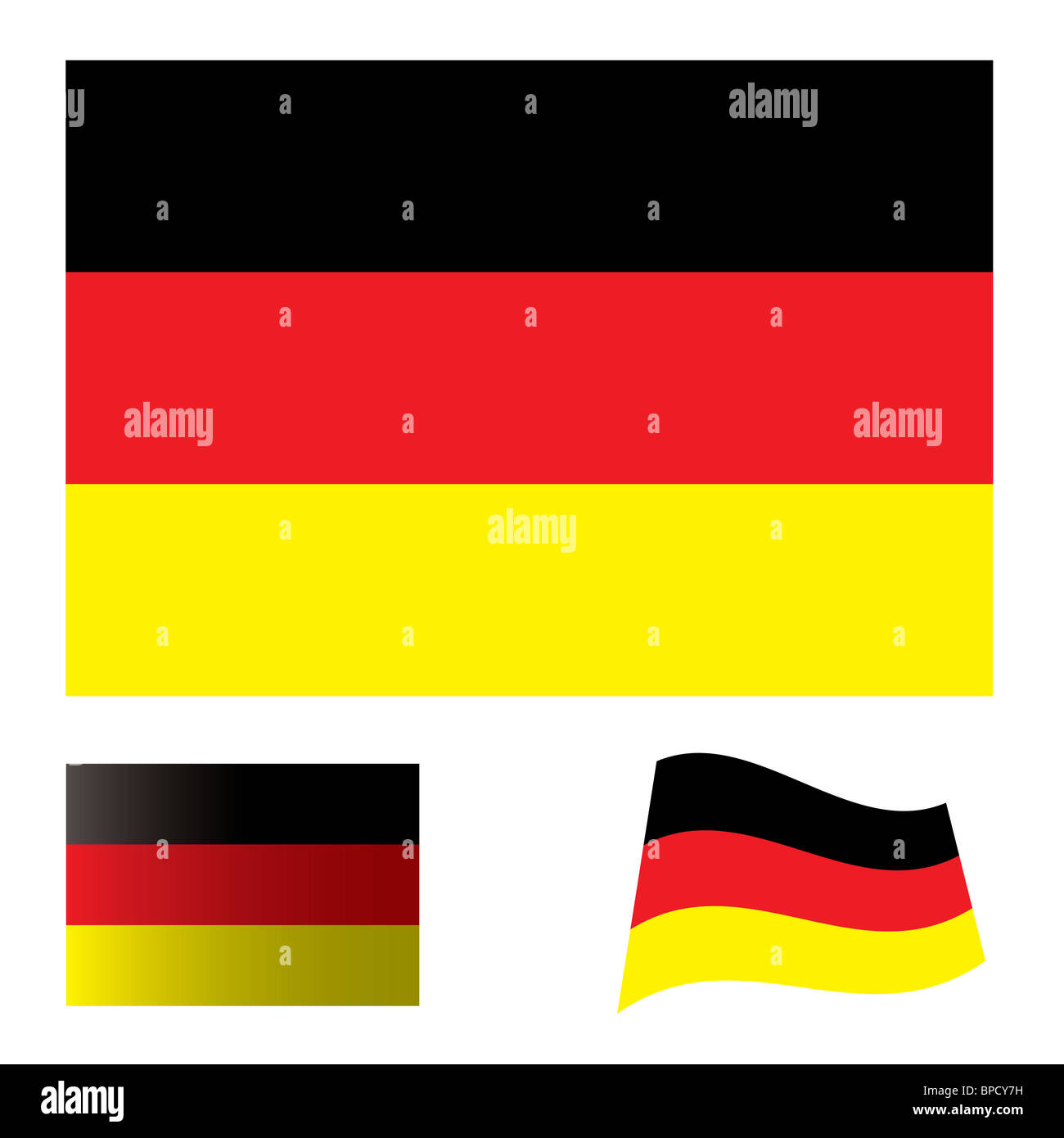 Illustrated collection of flag icon set for germany Stock Photo - Alamy