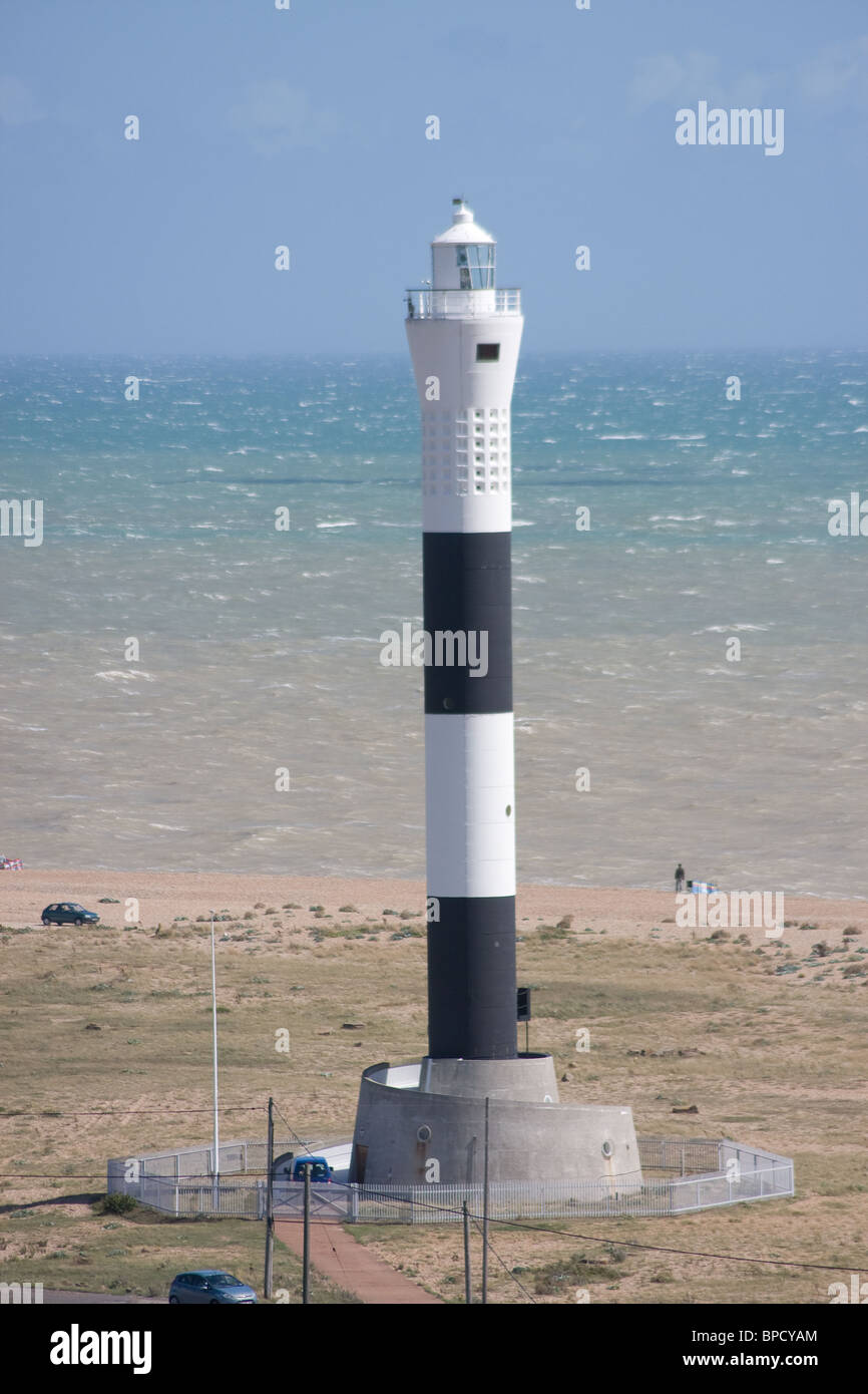 aerial view dungeness beach sea sky new lighthouse Stock Photo - Alamy