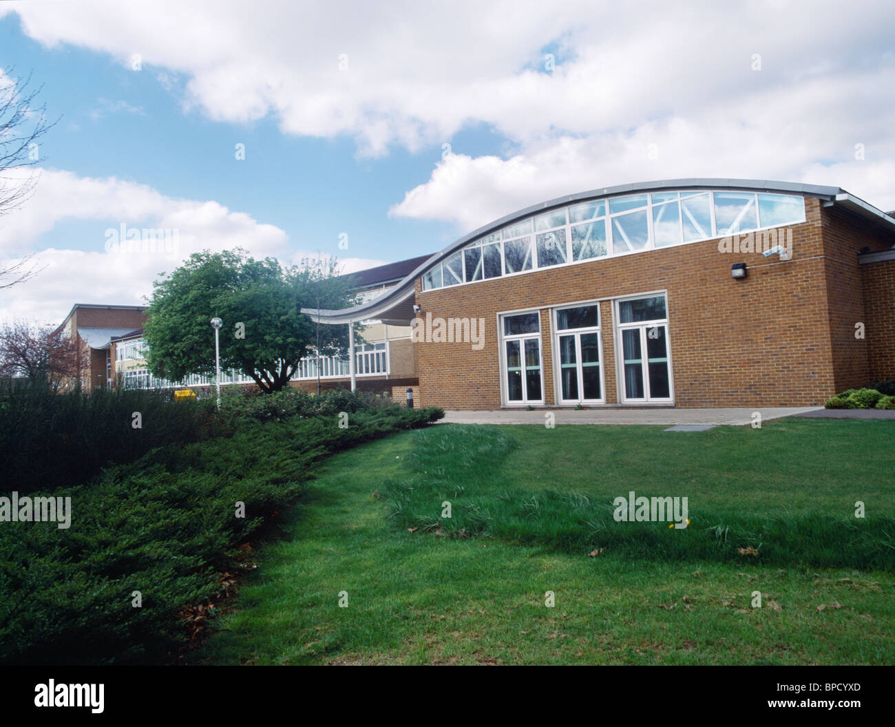 High School Main Building Stock Photo - Alamy