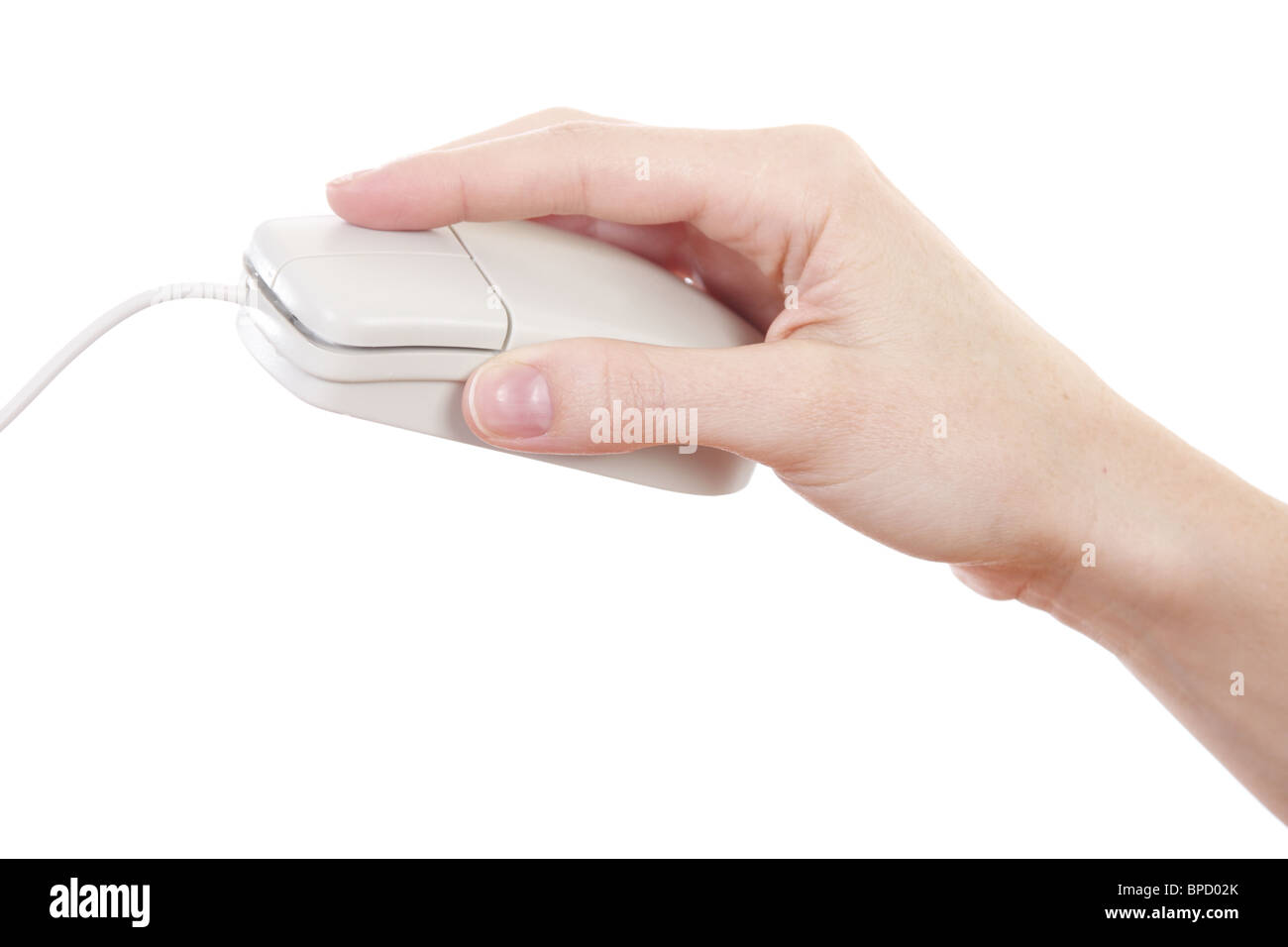 Hand holding a mouse Stock Photo - Alamy