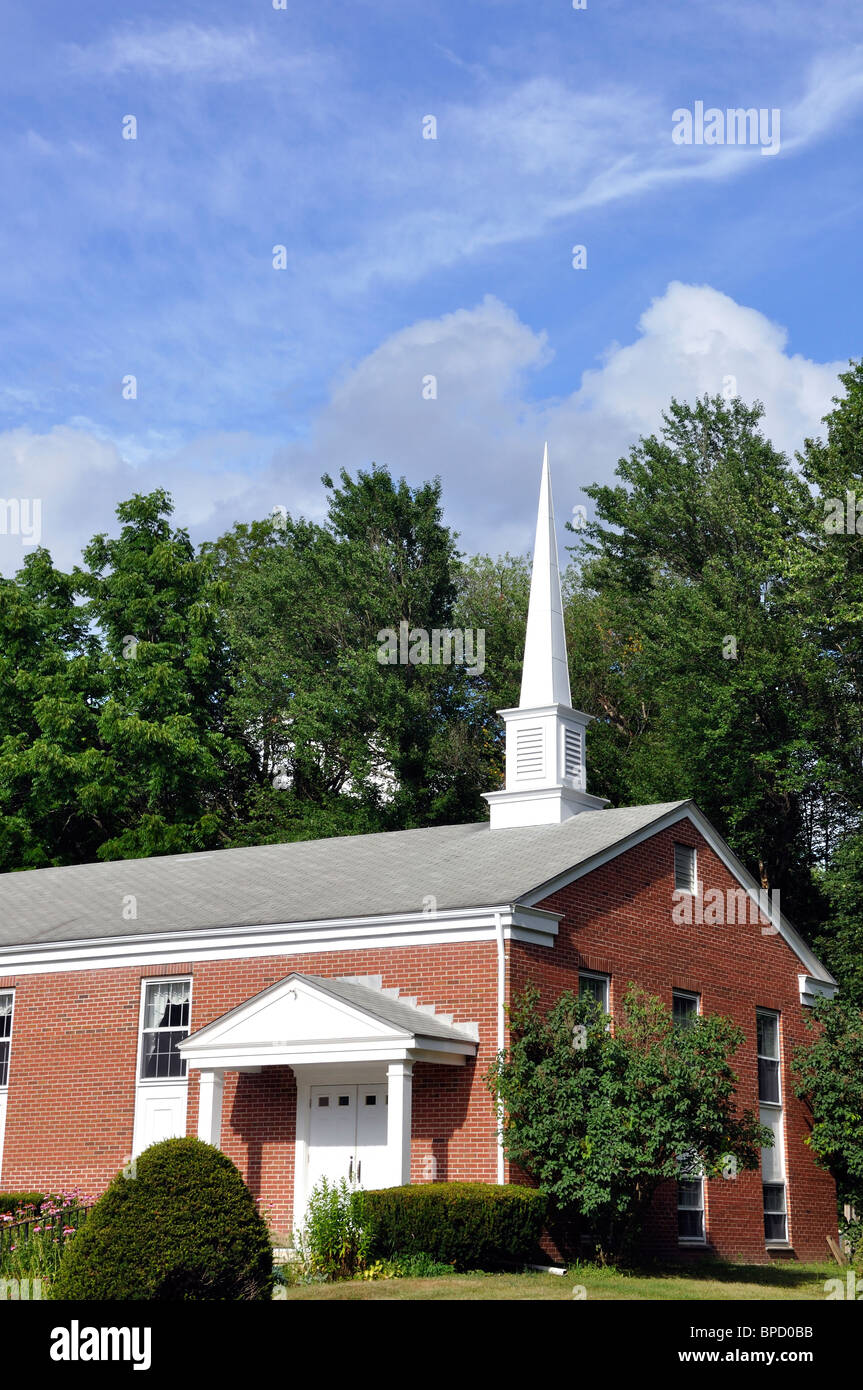Church, New England, Connecticut, USA Stock Photo - Alamy
