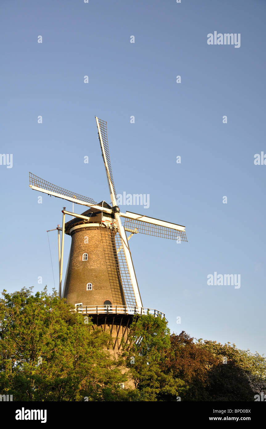 Molen de Valk, windmill museum in Leiden, Netherlands Stock Photo - Alamy