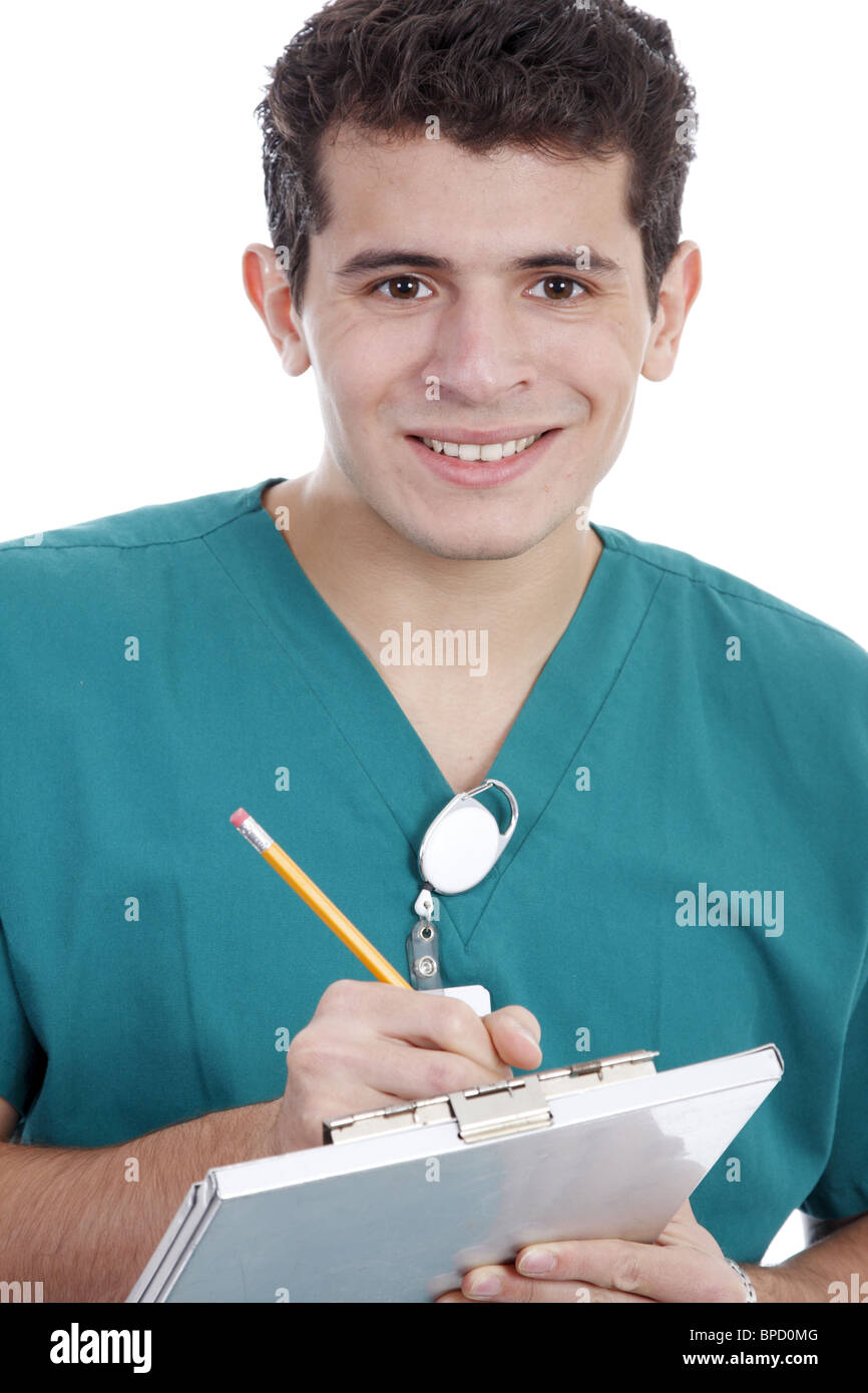 Nurse filling medical history hi-res stock photography and images - Alamy