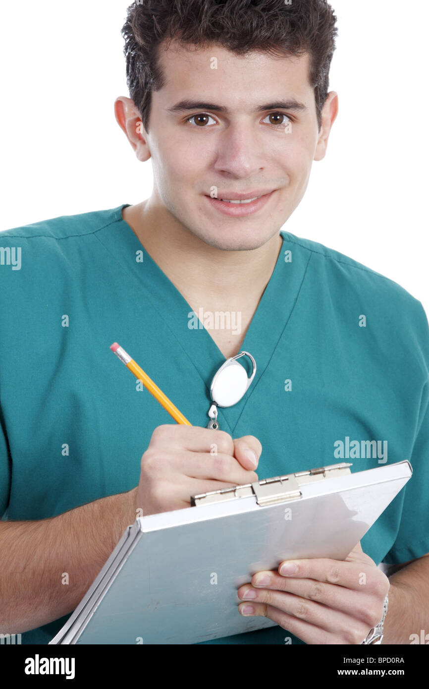 Nurse filling medical history hi-res stock photography and images - Alamy