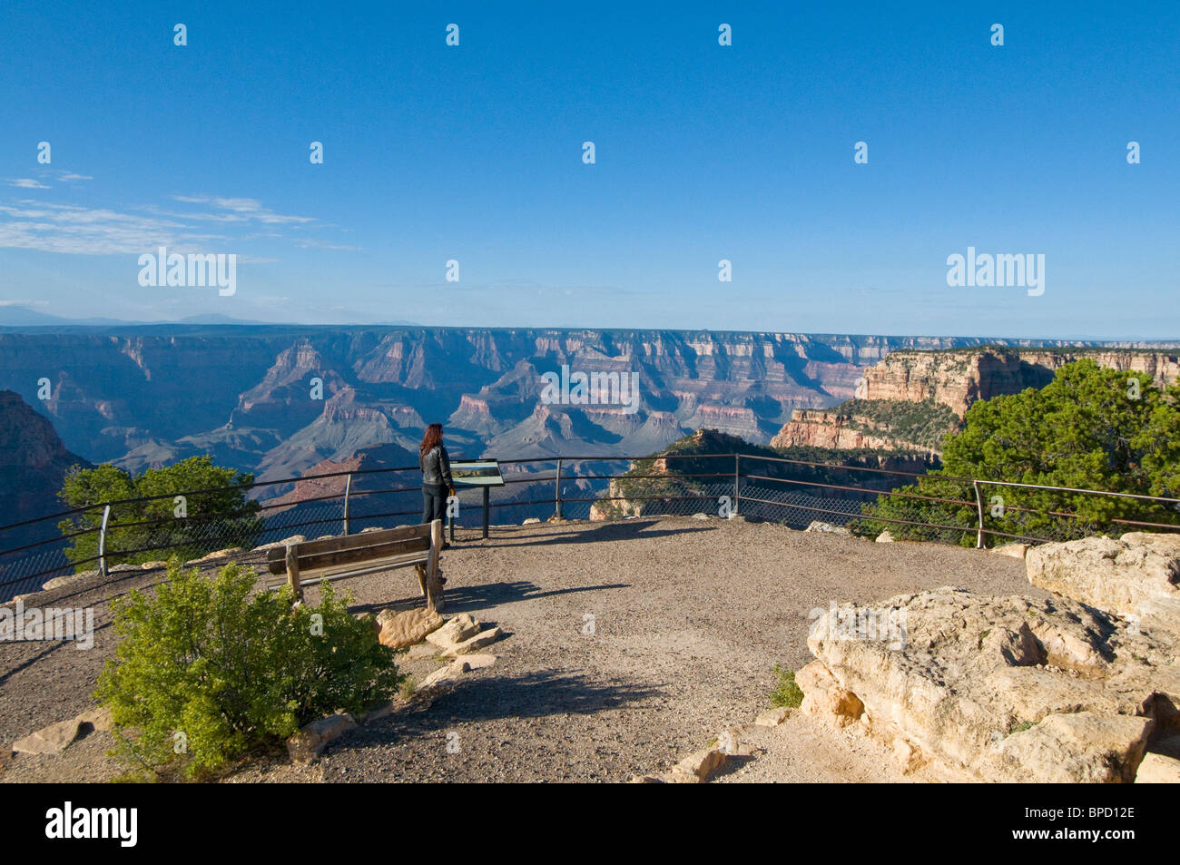 North rim Grand Canyon National Park Cape Royal overlook Stock Photo ...