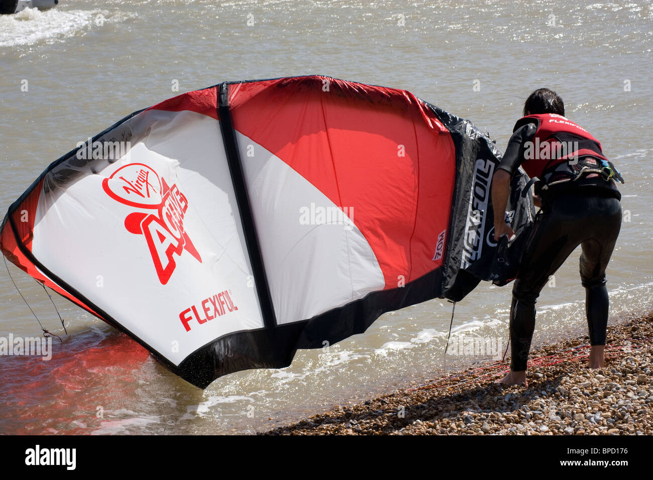 Richard Branson first kitesurfing kite surfing kiteboarding boarding ...