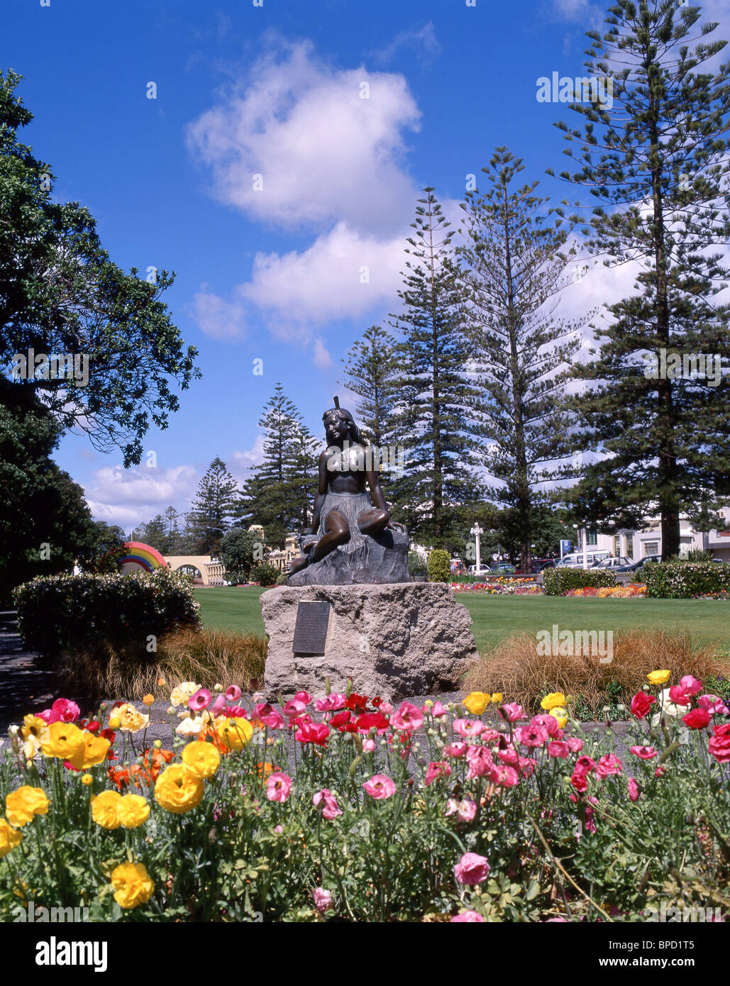 'Pania of the Reef, Maori maiden statue, Marine Parade, Napier, Hawkes ...