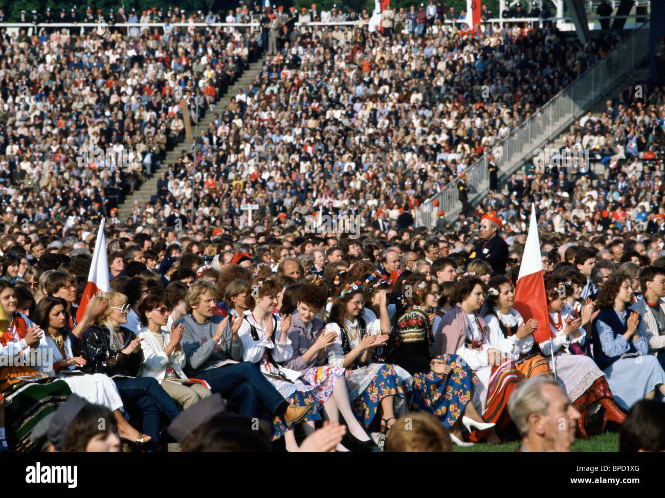 Crowd at Crystal Palace London many from local Polish community attend ...