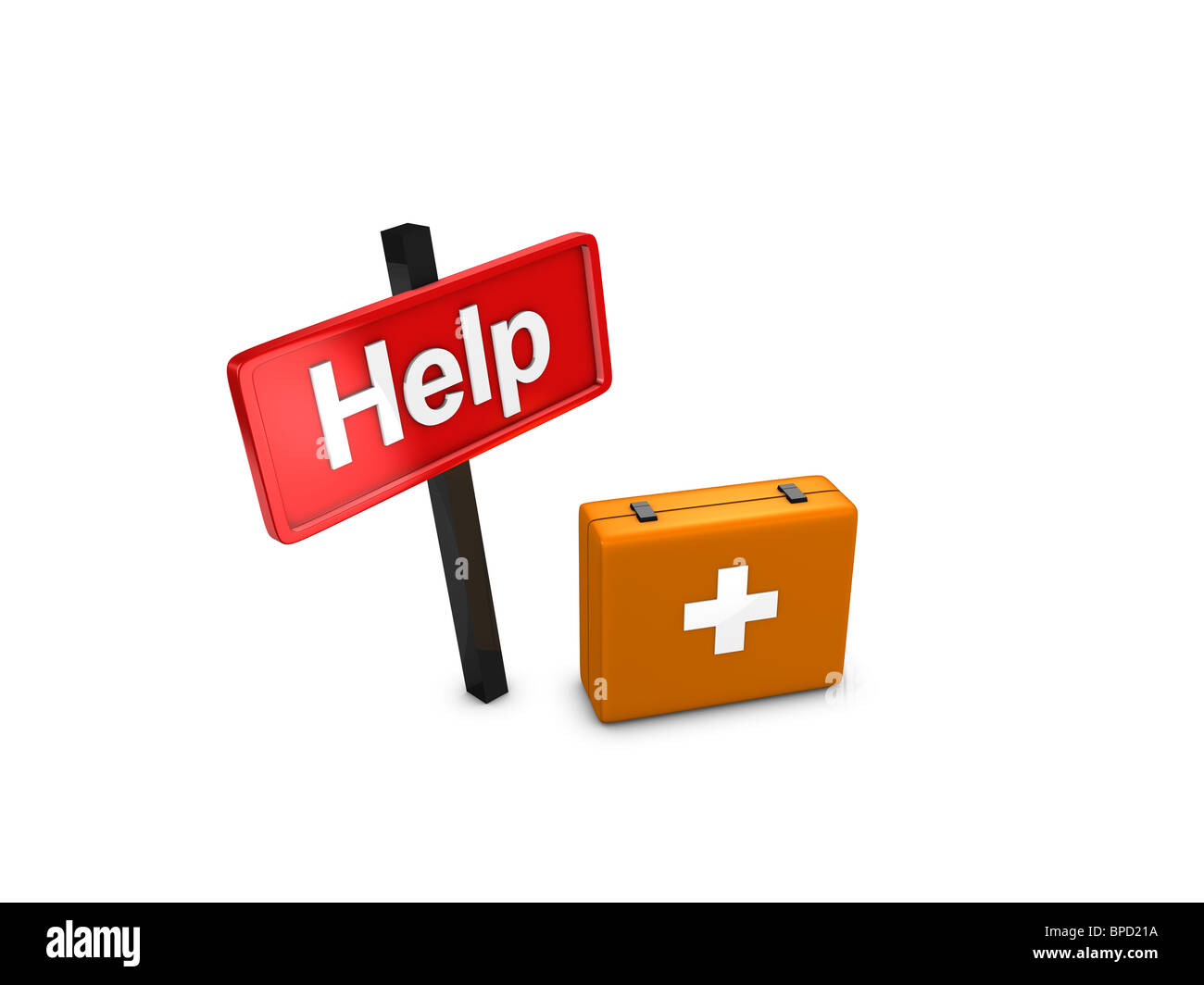concept Help sign board. Isolated on white background Stock Photo - Alamy