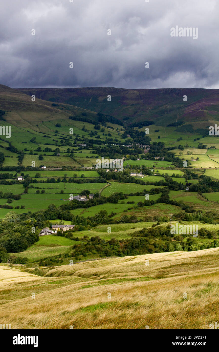 vale of edale derbyshire peak district national park england uk gb ...