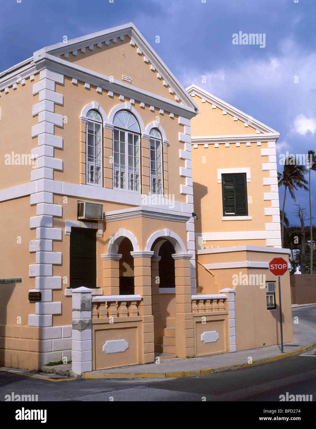 Colonial architecture, St.George's, St.George's Parish, Bermuda Stock ...