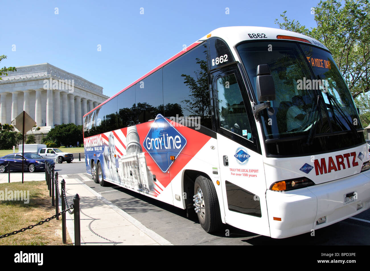 Tour bus, Washington DC, USA Stock Photo - Alamy
